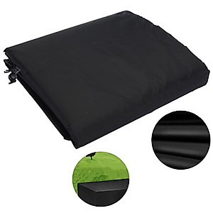 Round Patio Table Cover, Outdoor Couch Cover Waterproof Round 42 x 28 Inch, Outside Dining Set Cover Table and Chair Covers Heavy Duty, (Round 42" DIA x 28" H // 108x71cm)