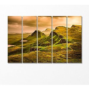 Mount Queering at Sunset UK Canvas Print 5 Panels / 36x24 inches