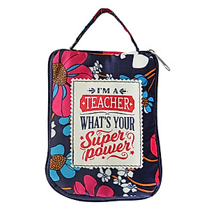 History & Heraldry Fab Girl Foldable Tote Bags – Eco-Friendly Shoulder Tote – Reusable Tote Bag or Mom Bag – Multifunctional Utility Tote – Ideal Gift Tote Bag - Teacher Multicolored Tote Bag, 16x15”