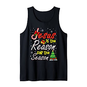 Christian Jesus The Reason Christmas Stocking Stuffer Gifts Tank Top
