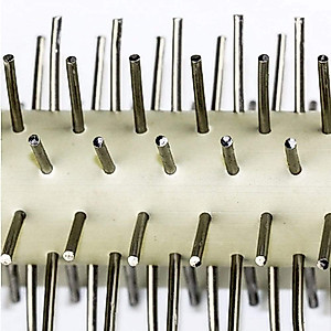 Stainless Steel Pizza Dough Roller Docker,Time-Saver Pizza Dough Roller Docker with Wood Handle, Pizza Bread Pin Puncher Pizza Wheel, for Pizza Cookie Cake Pie Pastry Bread Dough