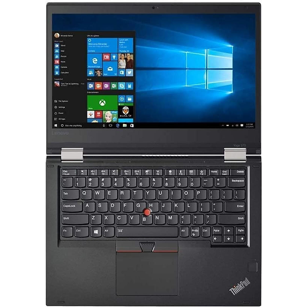 Lenovo ThinkPad Yoga 370 Touch Backlit Business Laptop, Intel Core i7-7600 Up to 2.6GHz, 8RAM, 256GB SSD, Wi-Fi, Camera Windows 10pro (Renewed)
