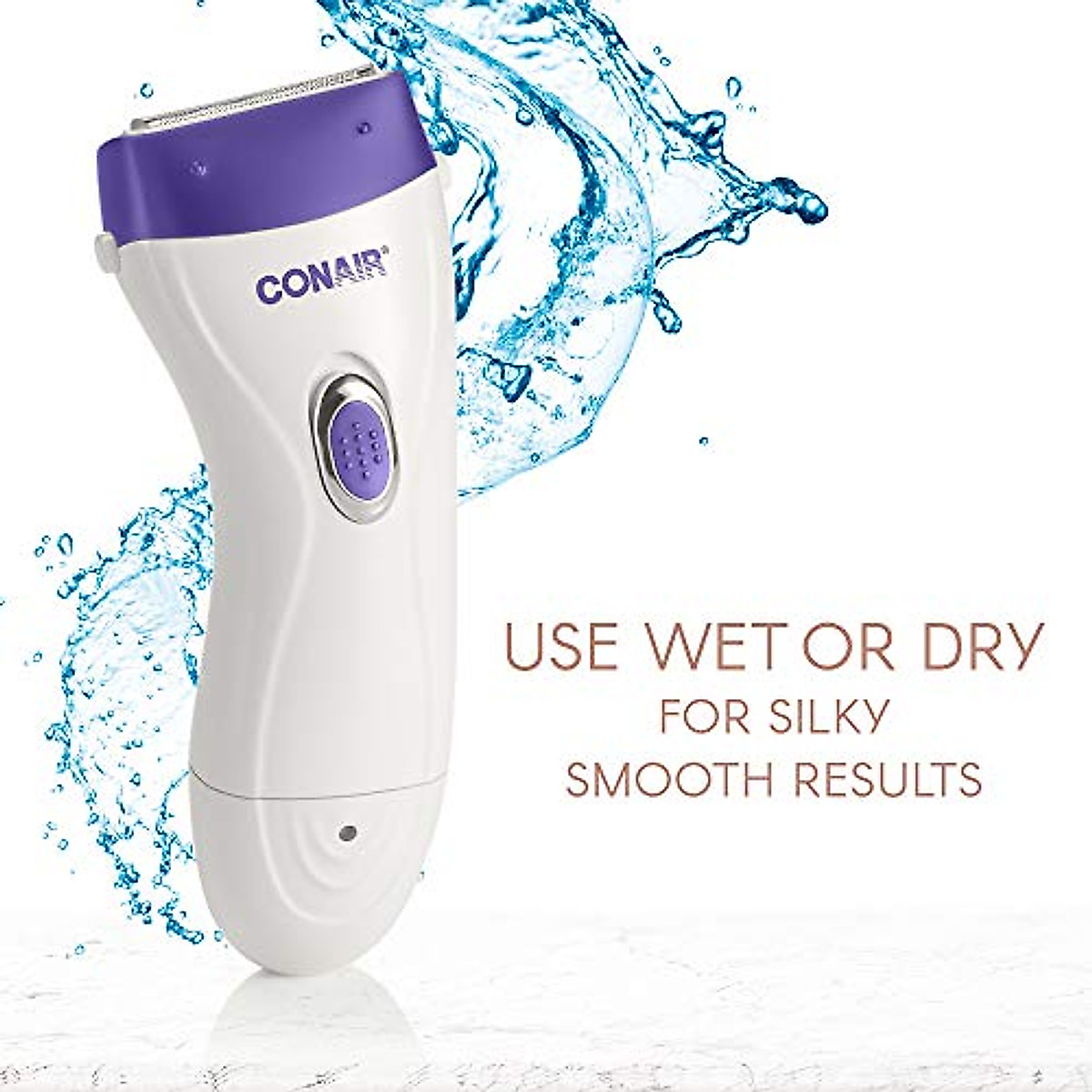 Conair Ladies Dual Foil Rechargeable Wet/Dry Shaver with Pop-up Trimmer