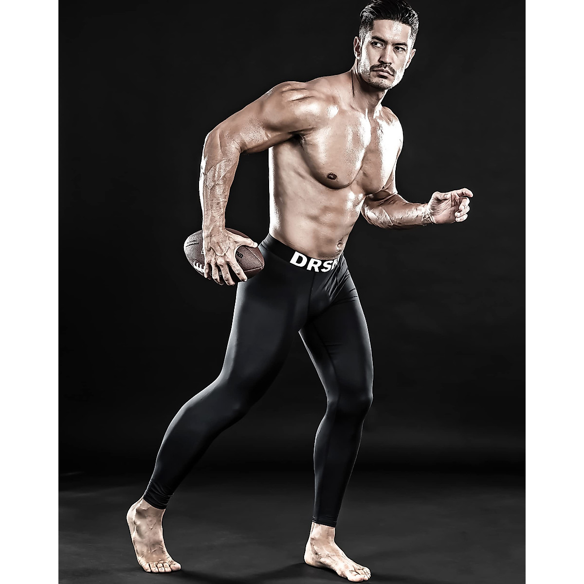 DRSKIN 3 Pack Men’s Compression Pants Tights Leggings Sports Baselayer Running Athletic Workout Active (Classic (B01 2P+MBB02 1P), M)