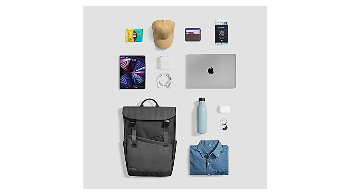 tomtoc Slim Water-Resistant Backpack for 13-16 Inch Laptops