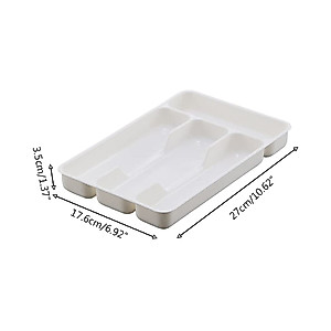 Drawer Organizer Tray Spoon Forks Cutlery Separation Finishing Rack Storage Box cutlery storage box