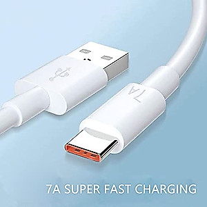Charging Cable Type C to 7A 100W Type C USB Cable Super Fast Charge Cable Suitable compitable with Huawei Mate compitable with Samsung Fast Charging Type C to C Cable Fast Charging