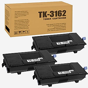 3-Pack TK-3162 Toner Cartridge Replacement for Kyocera TK-3162 P3045dn P3050dn P3055dn P3060dn Printer.