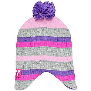 Nickelodeon Paw Patrol Girls Winter Hat and 2 Pair Mittens or Gloves (Age 2-7), Size Age 2-4, Paw Patrol Purple/Grey Mitten 2-4