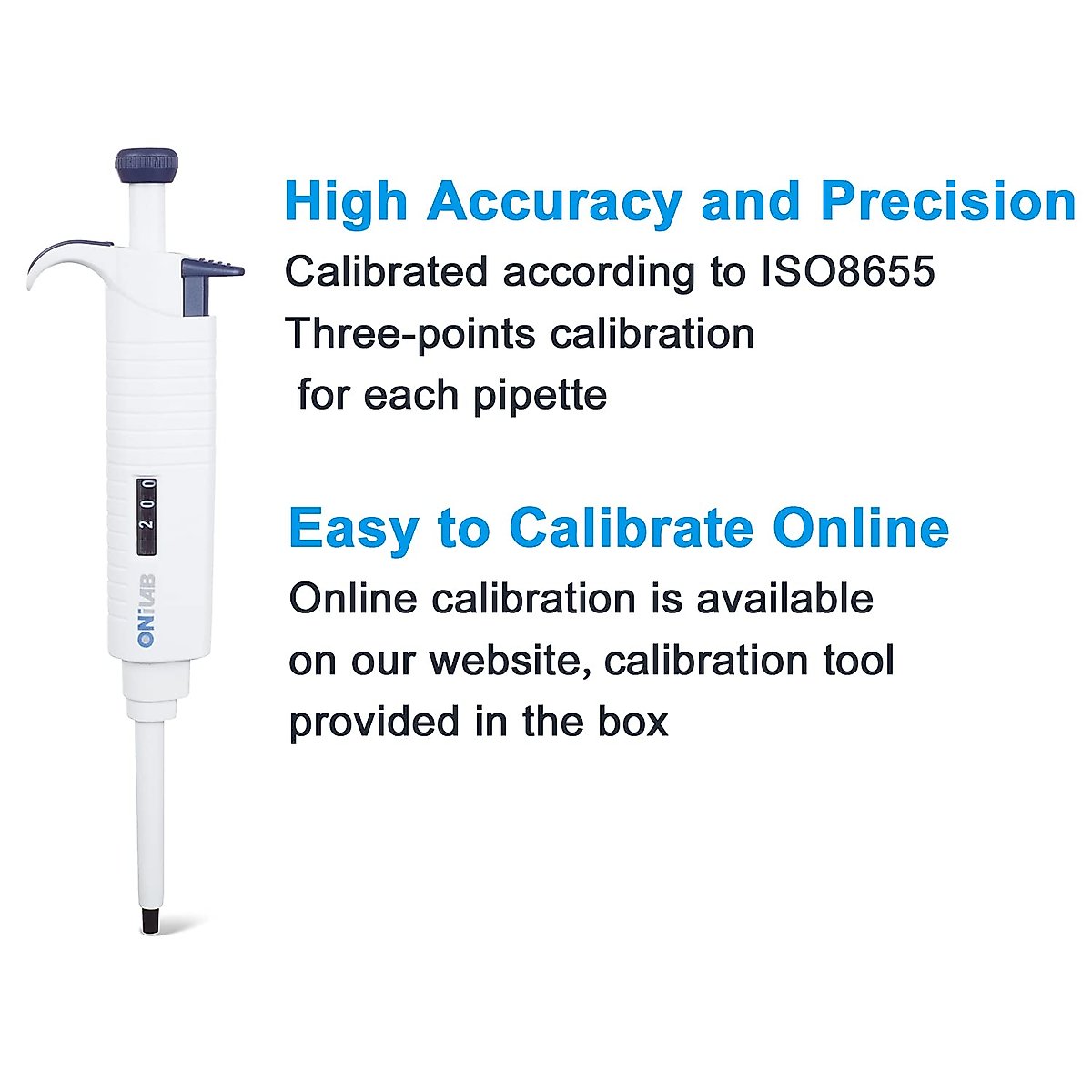 ONiLAB Lab Micropipette, Single Channel Pipette,Adjustable Volume Pipette, Micro Pipettes, High Precision Pipettor,Fully Autoclavable,0.5-10ul