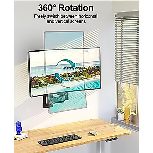 MOUNT PRO Monitor Wall Mount for Max 35 Inch/26.4lbs Ultrawide Computer Screen, Premium Heavy Duty Single Monitor Arm, Full Motion Wall Monitor Mount with VESA Extension Kit, Max VESA 200x200mm