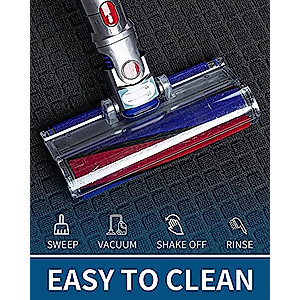 MontVoo-Door Mat Outdoor Indoor Entrance Doormats-Thick Absorbent Rubber Non Slip Outdoor Mat Welcome Shoe Mat Front Door Mats for Outside Inside Entry Entryway Rug-Black 17"x30"