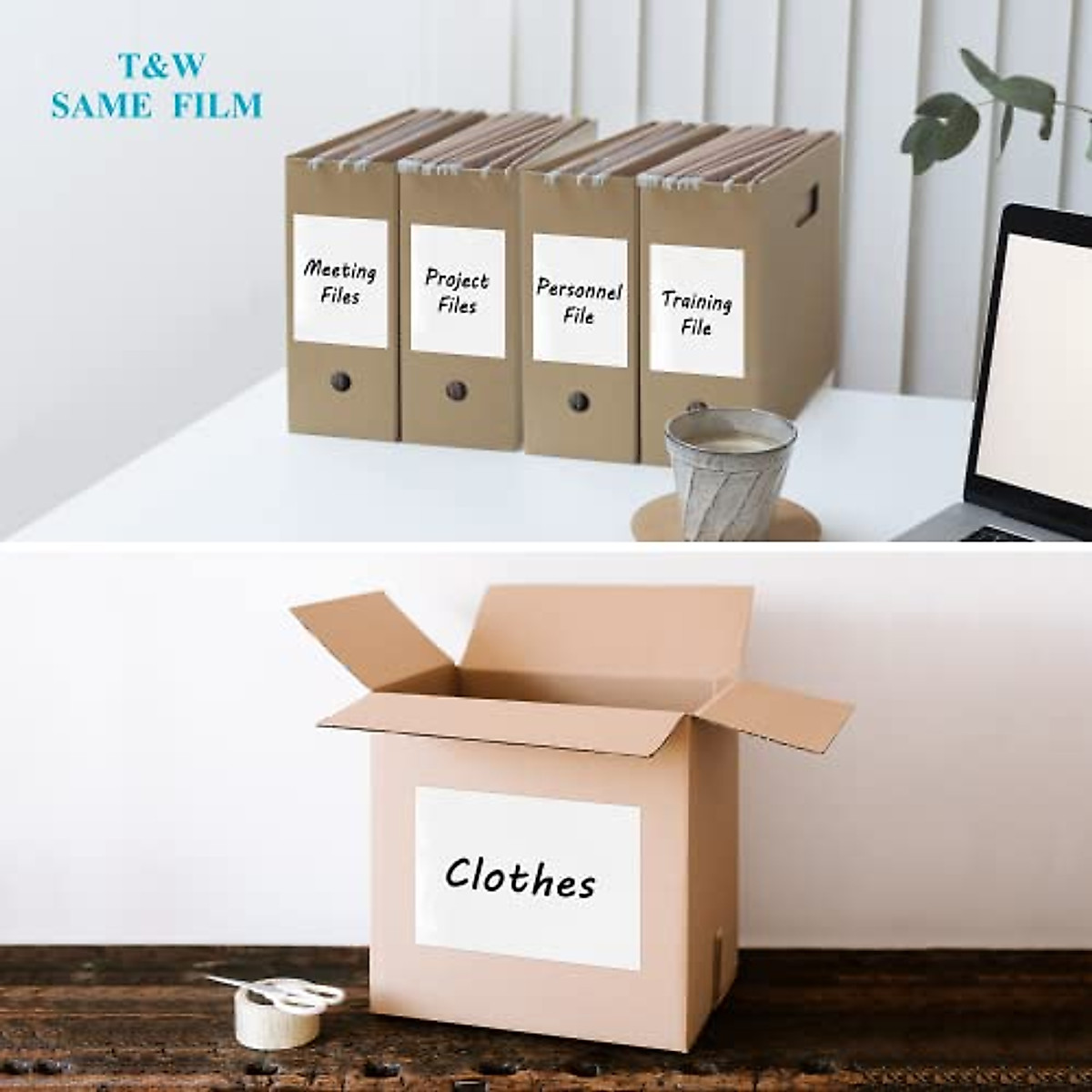 T&W SAME FILM White Board for Wall-Dry Erase Stickers-2 Dry Erase Markers Fine Tip Included-Adhesive Whiteboard for Wall,Desk,Door,Glass,Refrigerator（17.3‘’X78.7'' White）