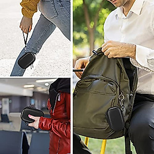 Elonbo Hard Carrying Case for Sennheiser Momentum True Wireless 3/2 / 1 Bluetooth in-Ear Headphones Consumer Audio Noise Cancellation Earbuds, Extra Interior Mesh Pocket Fits Charging Cables, Black