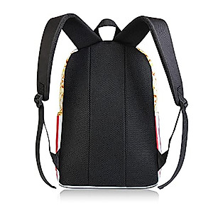 ENDUO DESIGN Backpack Cosmic Starry Sky 17 inch 3D Printed Leisure Schoolbag Girl Boy Black Hiking Day Bag Schoolbag (hamburger)