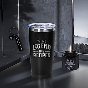 AYGE Retirement Gifts for Men, Coworker, Teachers, Boss, Friends, Dad, Grandpa, Retirees Presents Include Insulated Tumbler, Gift Box for Coworkers, Retired People, Dad