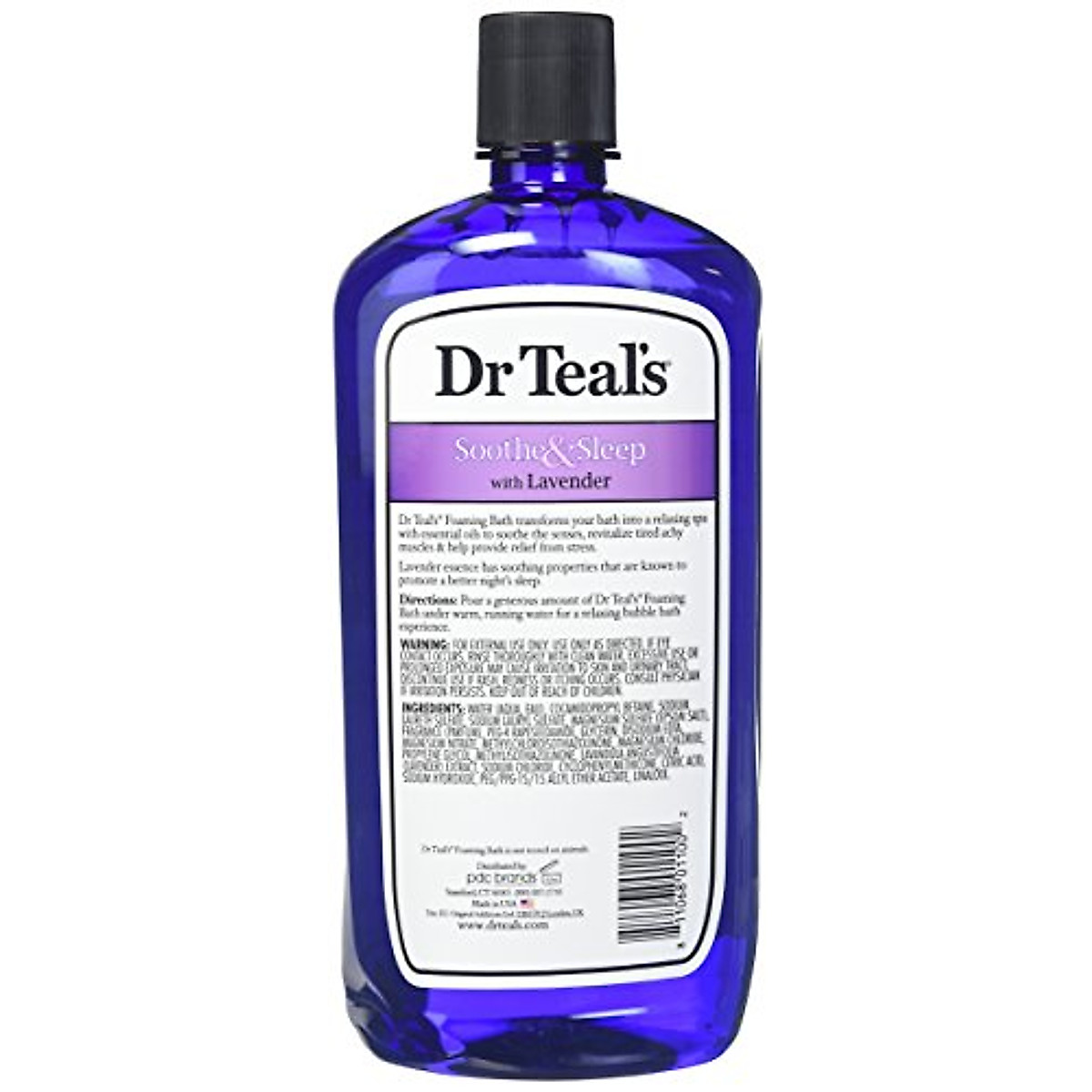Dr. Teal's Foaming Bath, Lavender, 34 Fluid Ounce,Pack of 2
