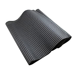 Professional Grade Heavy Duty Anti-Slip Mat Non Skid - Shelf and Drawer Liner 18" x 78.75" - Trim to Fit Black
