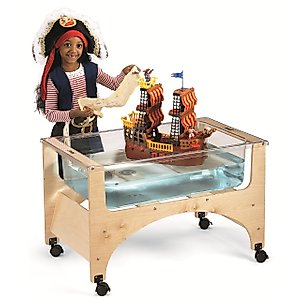 Jonti-Craft See-Thru Sensory Table, Childrens, Brown