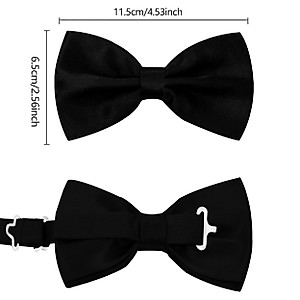 habibee Solid Color Mens Suspender Y Shape with Strong Clips Adjustable Braces