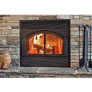 Pilgrim 18002 5 Piece Forged Hearth Tool Set - 33" Tall Black