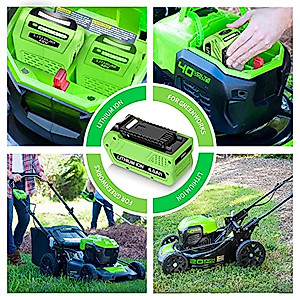 DSANKE 40V 6000mAh 29472 Lithium Battery Replacement for GreenWorks 40V Battery 29472 29462 Battery GreenWorks 40V G-MAX Power Tools 29252 20202 22262 25312 25322 20642 22272 27062 21242