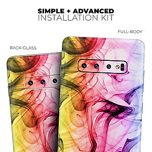 DesignSkinz Neon Glowing Fumes Protective Vinyl Decal Wrap Skin Cover Compatible with The Samsung Galaxy S20 (Screen Trim & Back Glass Skin)