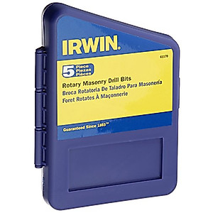 Irwin Tools 61170 Tungsten Carbide Masonry Drill Bit Set, 5 Piece