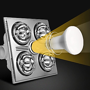 Edearkar R50 LED Light Bulbs 5W (45W Incandescent Bulb) 3000K R50 Long Neck LED Bulbs Reflector E14 Base 120 Degree Beam Angle Wide Flood Light for Home, School, Store, Pack of 4