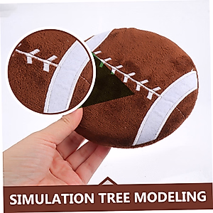 Ipetboom Rugby-Shaped Pet Interactive Plaything Floating Dog Toy Plush Plastic Dog Flyer Toy Fun for Pups
