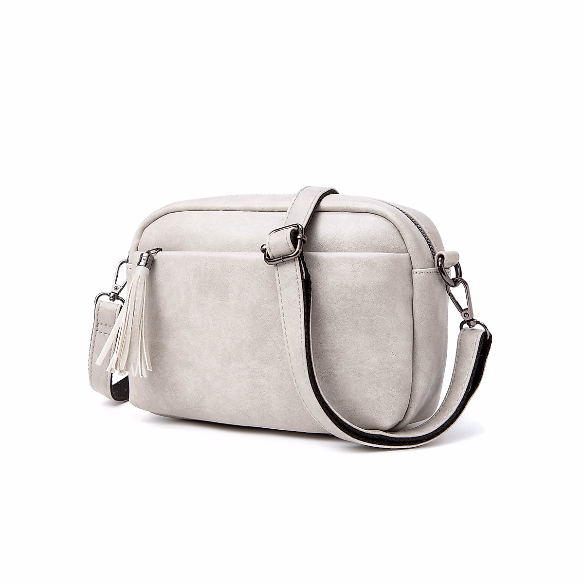 Weilan Triple Zip Small Crossbody Bag for women,Cell Phone Purse Shoulder Handbag Wallet