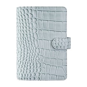 Filofax 026092 Classic Rock Personal Organizer, Bible, Silver Mist