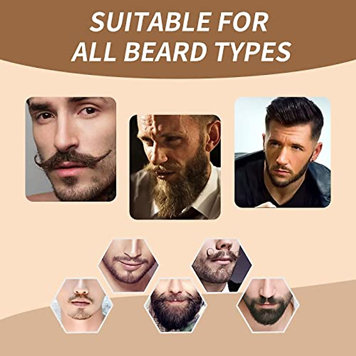 Beard Brush for men Boar Bristle Black Walnut Wood Beard Comb Brush Small and Round for Men To Tame and Soften Your Facial Hair