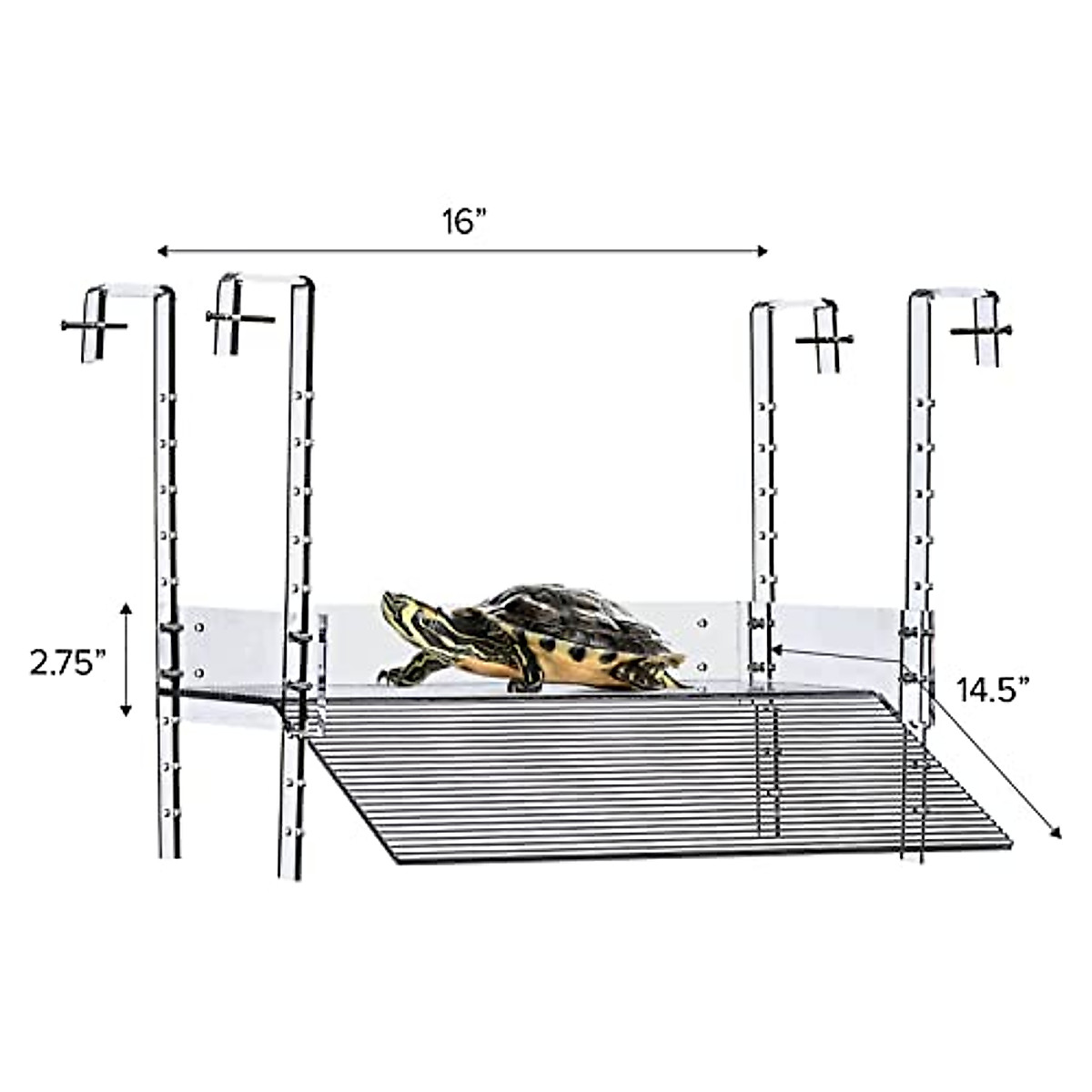 LaBrinx Designs Extra Large Wide Hanging Turtle Ramp - Aquatic Reptile Basking Platform