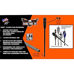 Eagle Tool US Installer Bit and Drill Bit Extension, 52-INCH - ETHX25052 (Replaces ETHX25054)