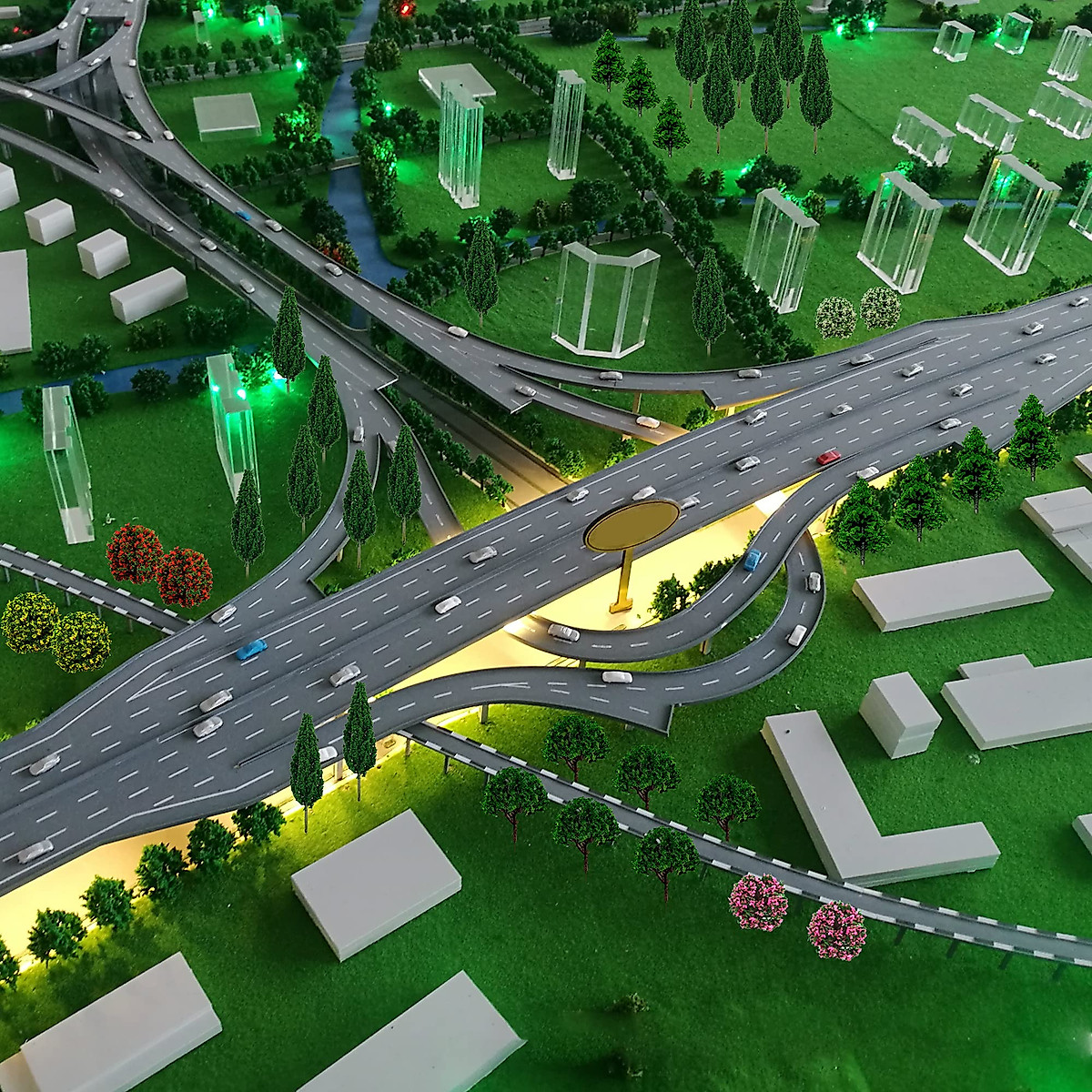 60pcs Model Trees Mixed Miniature Trees Plants Model Tree Train Scenery Artificial Fake Trees Model Railroad Scenery Diorama Supplies for DIY Crafts, Building Model, Scenery Landscape