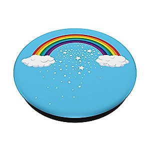 Rainbow Pop Phone Grip For Smartphones & Tablets PopSockets PopGrip: Swappable Grip for Phones & Tablets