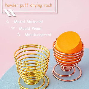 Abgream 24pcs Makeup Sponge Blender Set - 21 Pcs Latex-Free Vegan Sponges with 3 Pcs Makeup Blender Holder, Beauty Cosmetic Foundation Blending Powder Puff for Liquid Powers BB Cream (Style 1)