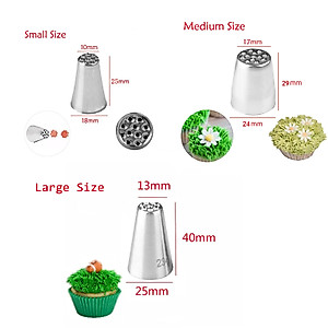 Symphony Wire Tips, Stainless Steel Icing Piping Nozzles For Pastry Fondant Tools (Grass)