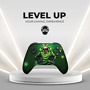 DreamController Slime Monster Custom X-box Controller Wireless compatible with X-box One/X-box Series X/S Proudly Customized in USA with Permanent HYDRO-DIP Printing (NOT JUST A SKIN)