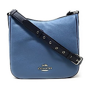 COACH Women's Ellie File Bag (Pebbled Leather - Indigo Multi)