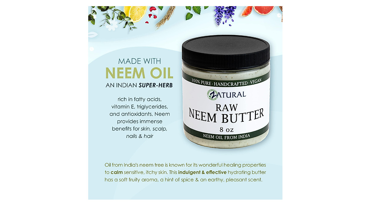 Organic Neem Butter: Moisturizing for Sensitive Skin