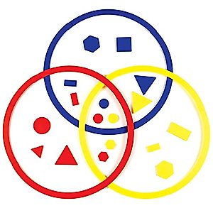 Learning Advantage 7102 Student Sorting Circles, Grade: 1 to 3 (Pack of 15)