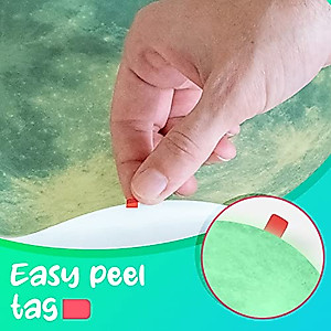 Glow in The Dark Stars and Moon for Ceiling, Luminous Stars and Moon Wall Decal, Wall Decor,Sticky Fluorescence Stars,Gift for boy and Girl Perfect for Kids Nursery Bedroom Living Room(Blue))