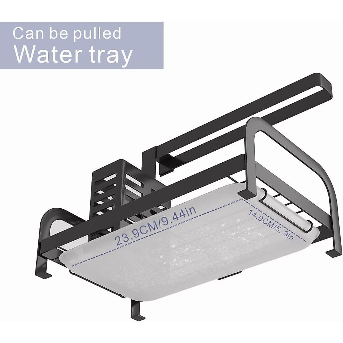 Gogola Sink Caddy, Sponge Holder Sink Tidy Kitchen Caddy Kitchen Organiser Brush Holder Cleaning Organiser Cloth Holder Kitchen Utensils Holder Countertop