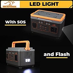 Portable Power Station - Muliti-Functional High Output Lithium Charging Bank with 110 AC output/ 12V DC - Includes Wireless Charger 3x USB Ports - LCD Display - 3 LED Modes - 300W Battery Backup