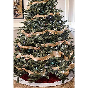 LaRibbons 3" Wide Burlap Fabric Craft Ribbon 10 Yards, 01 Tan