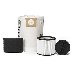 Shop-Vac 5989500 12 gallon 5.5 Peak HP Stainless Wet Dry Vacuum, Black