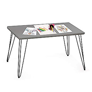 Badger Basket Contempo Convertible Changing Table for Infants and Babies - Includes Two Baskets, Gray/White