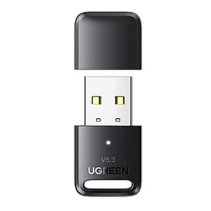 UGREEN Bluetooth Adapter, USB Bluetooth 5.3 Adapter for PC, Wireless Bluetooth Dongle, Plug and Play for Windows 11/10/8.1 Headphone Mouse Keyboard Printer Speaker Xbox PS5 Game Controllers